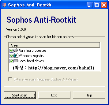 Windows 7을 지원하는 Sophos Anti-Rootkit 사용 방법 : 네이버 블로그