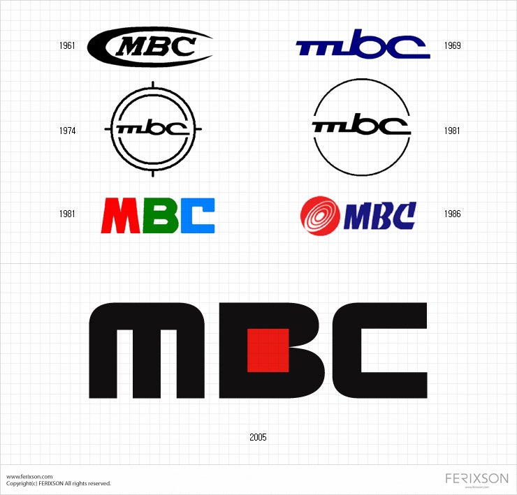 - 국내대기업 로고 및 브랜드 로고 변천사 - 문화방송 로고변천사 - MBC LOGO HISTORY - : 네이버 블로그