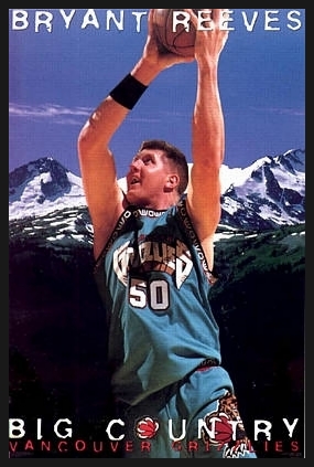 NBA져지 컬렉 - Vancouver Grizzlies #50 Bryant Reeves [브라이언 리브스] : 네이버 블로그