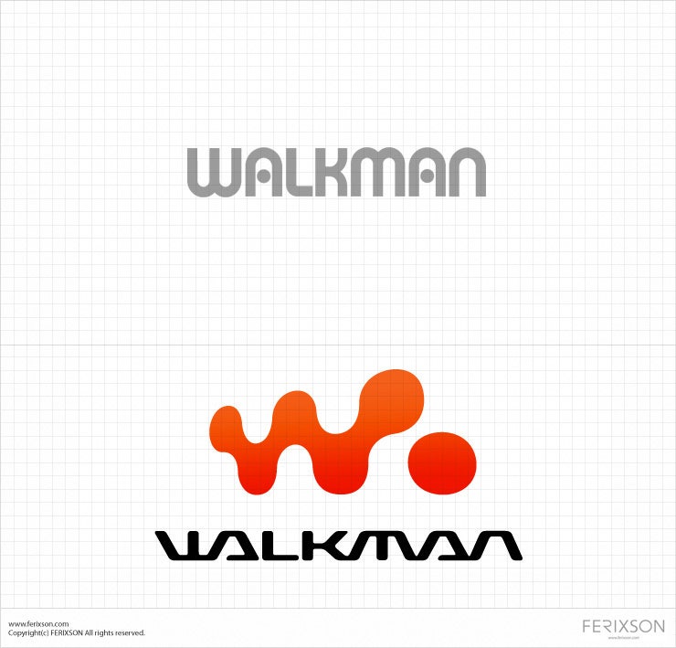 - 해외대기업 로고 및 브랜드 로고 변천사 - 워크맨 로고변천사 - WALKMAN LOGO HISTORY - : 네이버 블로그