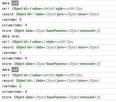 Ext js: grid columnModel renderer의 파라미터값은? : 네이버 블로그