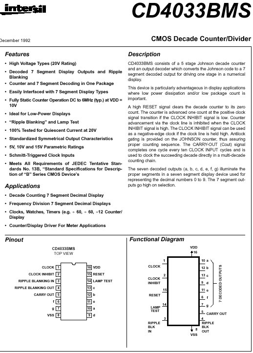 CD4011,CD4511,CD4013,CD4033 의 응용 : 네이버 블로그