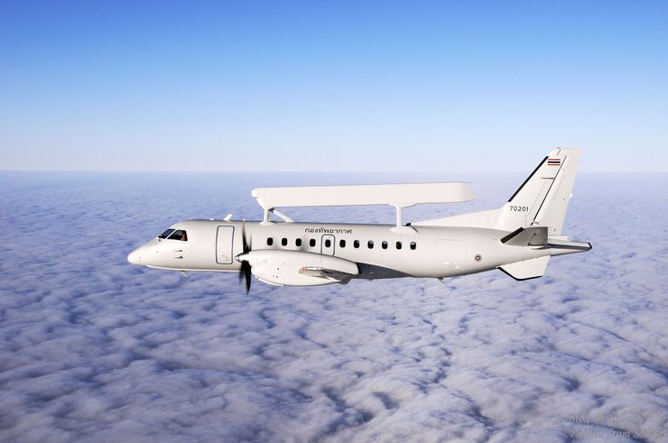 태국공군용 Saab 340 Erieye AEW 첫비행 실시 : 네이버 블로그