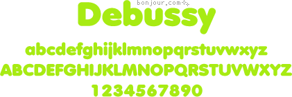 [영문폰트] 동글동글한 Debussy체 : 네이버 블로그