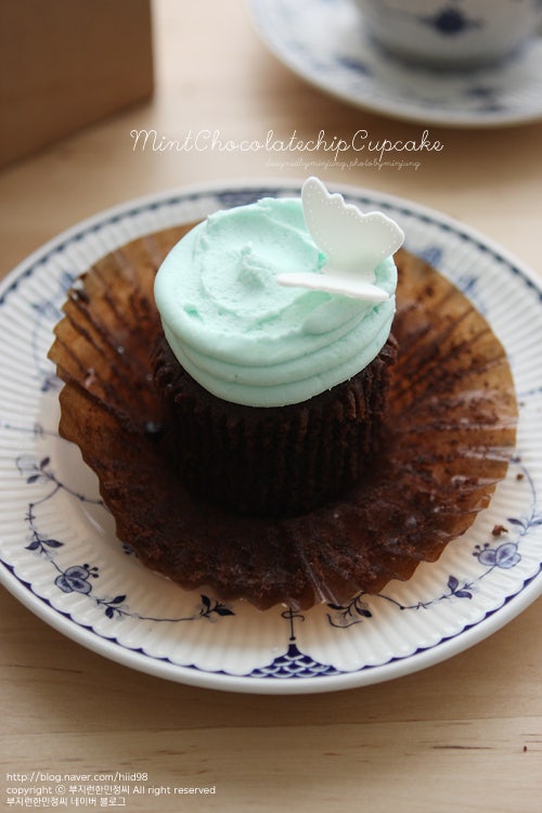 :::민트 초콜릿칩 컵케이크 레서피_민트 버터크림 프로스팅::: : 네이버 블로그