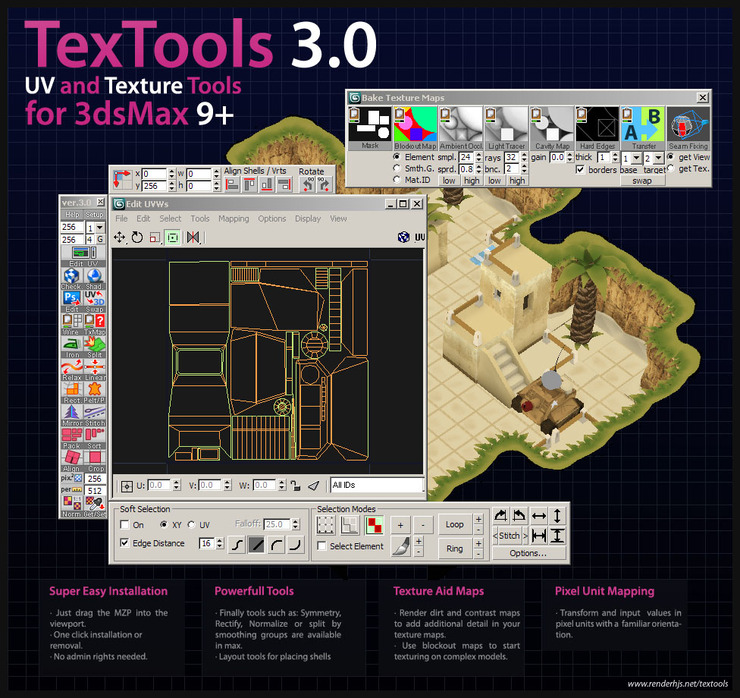 TexTools: Toolbox for the texture artist 3.2 : 네이버 블로그