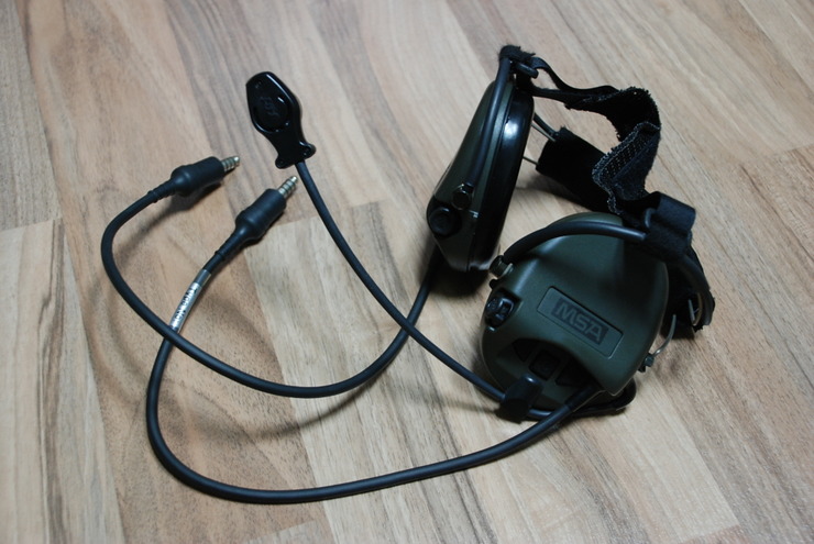 MSA Sordin Supreme MICH Ranger Neck Band Headset Dual Coommunication ...