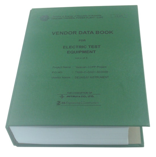 건설사 VENDOR DATA BOOK : 네이버 블로그