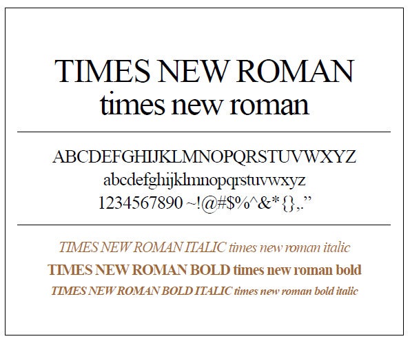 [Typefaces] Times New Roman : 네이버 블로그