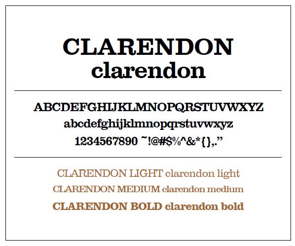 [Typefaces] Clarendon : 네이버 블로그