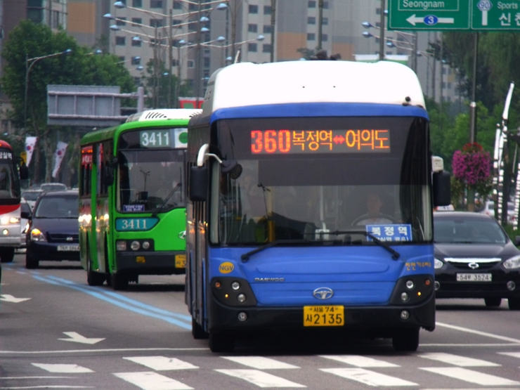 [서울/간선] 한국brt 360번 (복정역~여의도) BS110CN F/L : 네이버 블로그