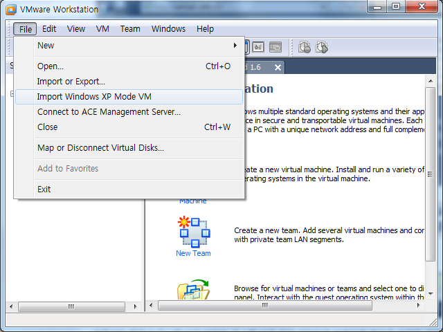 VMware or VMware Player에서 XP Mode Import 오류 : 네이버 블로그