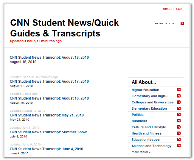 CNN Student News 컴백~ : 네이버 블로그