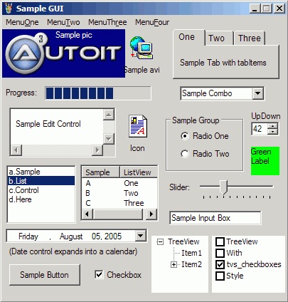 오토잇 autoit GUI 레퍼런스 : 네이버 블로그