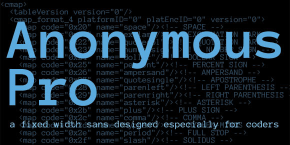 Anonymous pro font. : 네이버 블로그