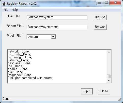 Regripper - 레지스트리 분석 : 네이버 블로그