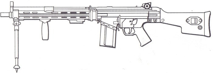 지정사수용 소총인데 경기관총으로도 쓸 수 있다? H&K G8(HK-81) Designated Marksman Rifle ...