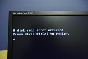 [해결] A disk read error occurred, Press Ctrl Alt Del to restart 메세지 ...
