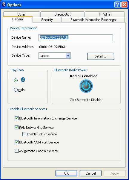 PARANI-UD100의 OPP(Object Push Profile)을 이용하여 파일 전송하기 : 네이버 블로그