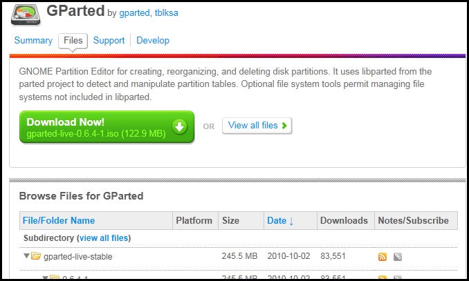 VMware Linux, GParted-live-CD를 사용하여 기존 파티션 크기 변경 : 네이버 블로그