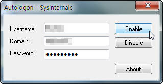 Autologon도구를 이용한 시스템 자동 로그온하기 : 네이버 블로그