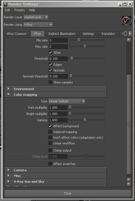 VRay Color Mapping : 네이버 블로그