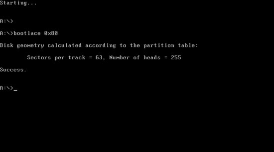 GRUB4DOS - 설치. grubinst.exe bootlace.com 사용법. : 네이버 블로그