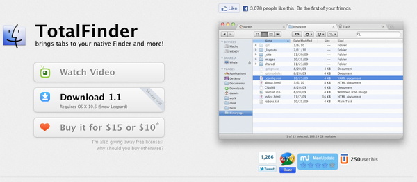 [가이드] Mac OS X 필수 유틸, TotalFinder (토탈파인더) 사용 예제 : 네이버 블로그