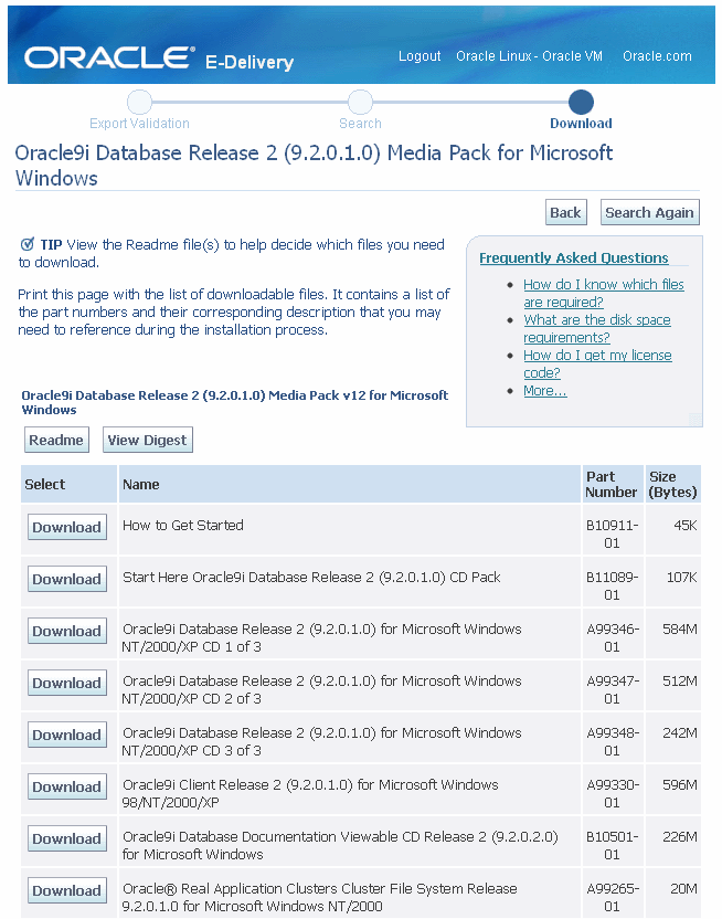[DataBase] Oracle 9i - 오라클 버전별 다운로드 url : 네이버 블로그