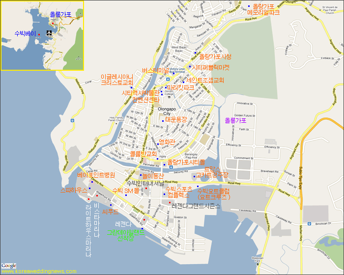 올롱가포지도 수빅지도 필리핀지도 리조트지도 Philippines Subic Olongapo Map : 네이버 블로그