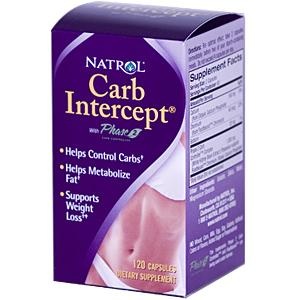 19 Natrol, Carb Intercept, with Phase 2 Carb Controller, 120 Capsules ...