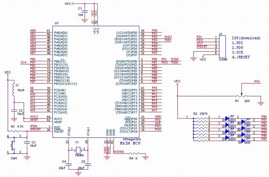 ATmega128 Analog to Digital Converter Interrupt (ADC 인터럽트 테스트 소스) : 네이버 블로그