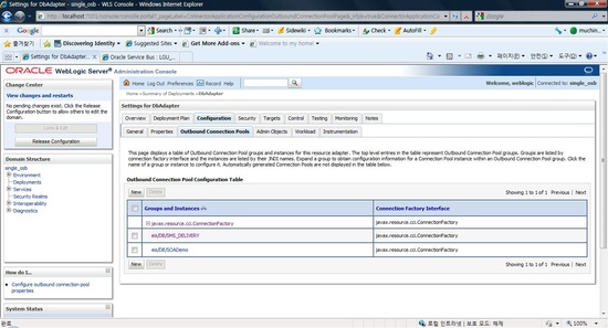 OSB에서의 JCA Adapter Configuration : 네이버 블로그