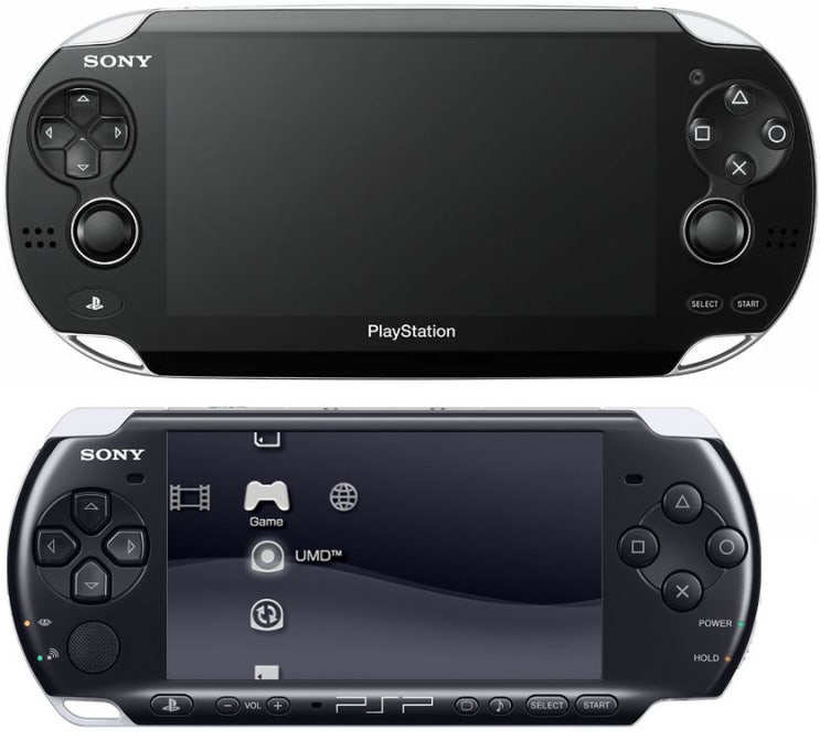 NGP 와 PSP 의 '본체', '디스플레이', '조작부' 크기 비교. : 네이버 블로그