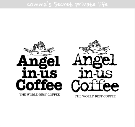 엔젤인어스커피 angel in-us coffee 로고 : 네이버 블로그
