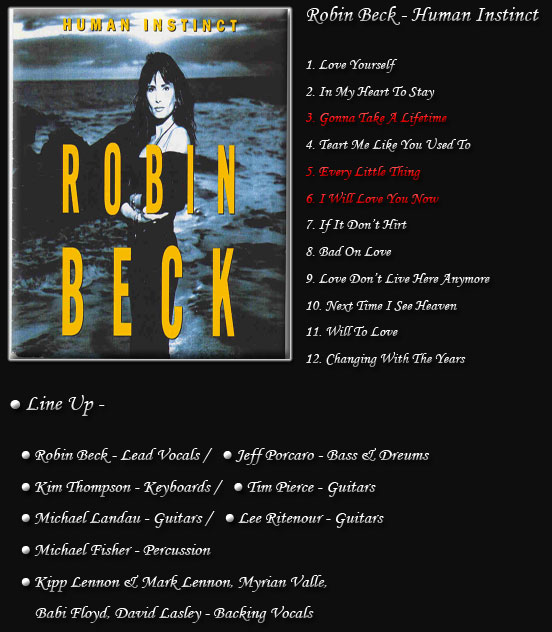 Robin Beck - Human Instinct : 네이버 블로그