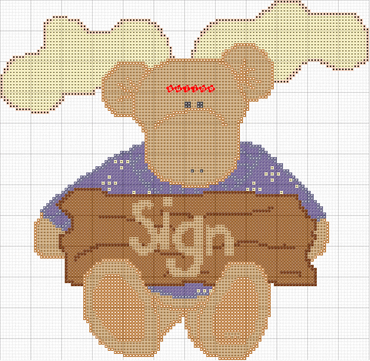 십자수 자작도안 560) sign : 네이버 블로그