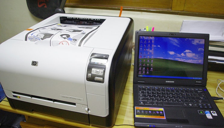 HP CP1525n color 레이저젯 드디어 설치 완료 ! : 네이버 블로그