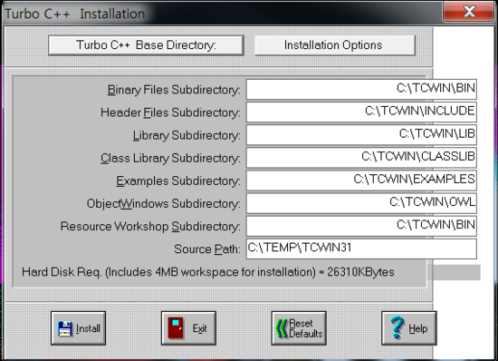 Turbo C 3.1 설치하기 : 네이버 블로그