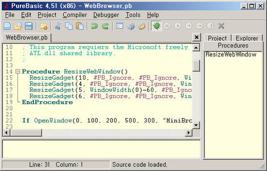 언어 / PureBasic 4.51 소개 : 네이버 블로그