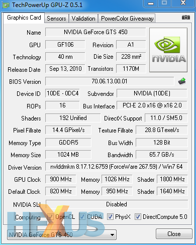 NVIDIA GeForce GTS 450 vs. GTX 550 Ti 와 같은 클럭으로 성능 벤치. : 네이버 블로그