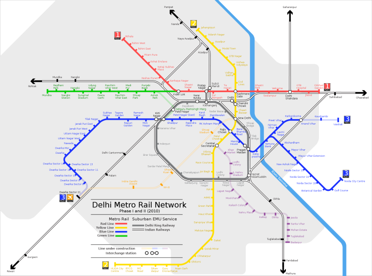 인도 델리 지하철 노선도 (INDIA DELHI Metro map) : 네이버 블로그
