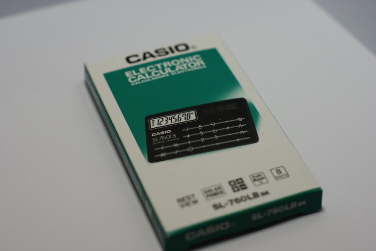 카시오 명함크기 소형 휴대용 계산기 ( casio SL-760LB) : 네이버 블로그
