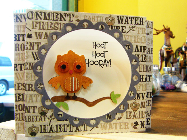 :쉐도우박스카드: Hoot! Hoot! Hooray!_쉐도우박스 카드 만드는 과정도 사진으로 남겨보았어요. : 네이버 블로그