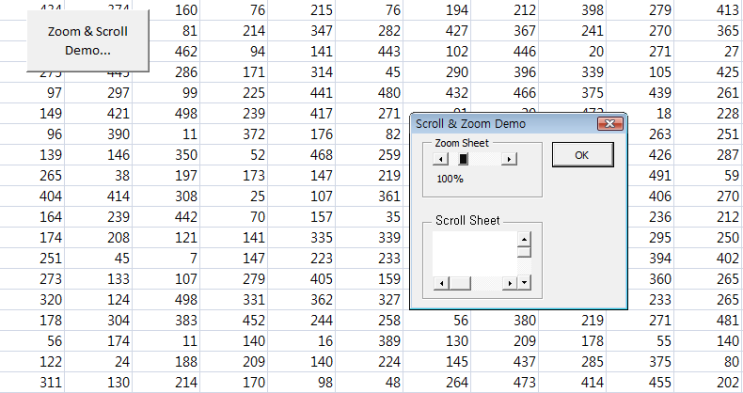 Zoom and scroll sheet : 네이버 블로그