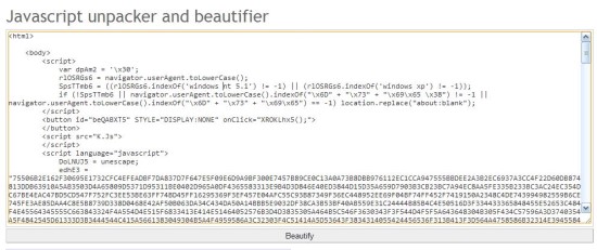 JavaScript Beautifier : 네이버 블로그