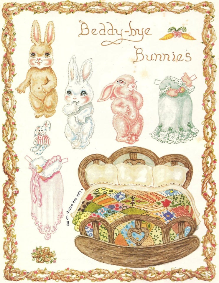 Beddy-bye Bunnies Paper doll : 네이버 블로그
