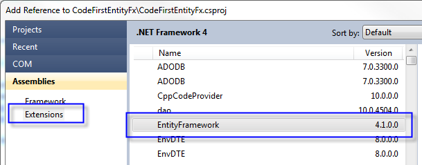 Entity Framework 4.1의 Code First를 이용한 SQL Azure 데이터베이스 생성 : 네이버 블로그