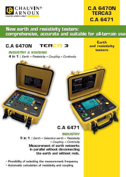 CA 6470N 다기능 접지 테스터 / 접지저항측정기 / CA6470N / TERCA3 / CA6471 / Earth ...