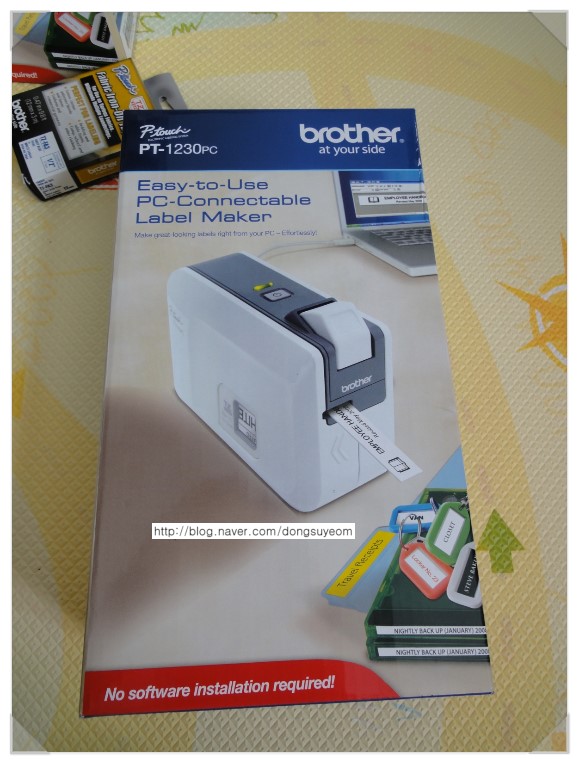 브라더 P-touch 라벨기 PT-1230PC 사용후기~! : 네이버 블로그